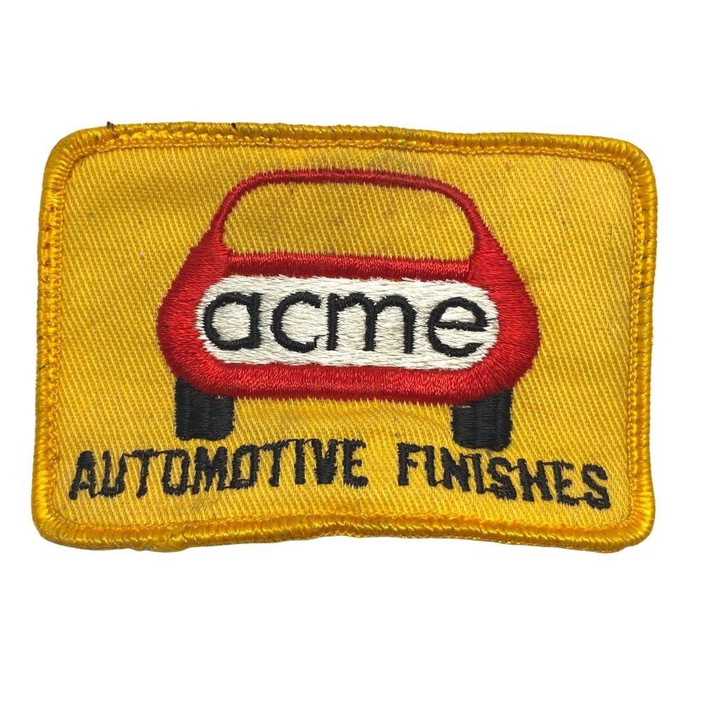 Vintage Acme Automotive Finishes Logo Embroidered Car… - Gem